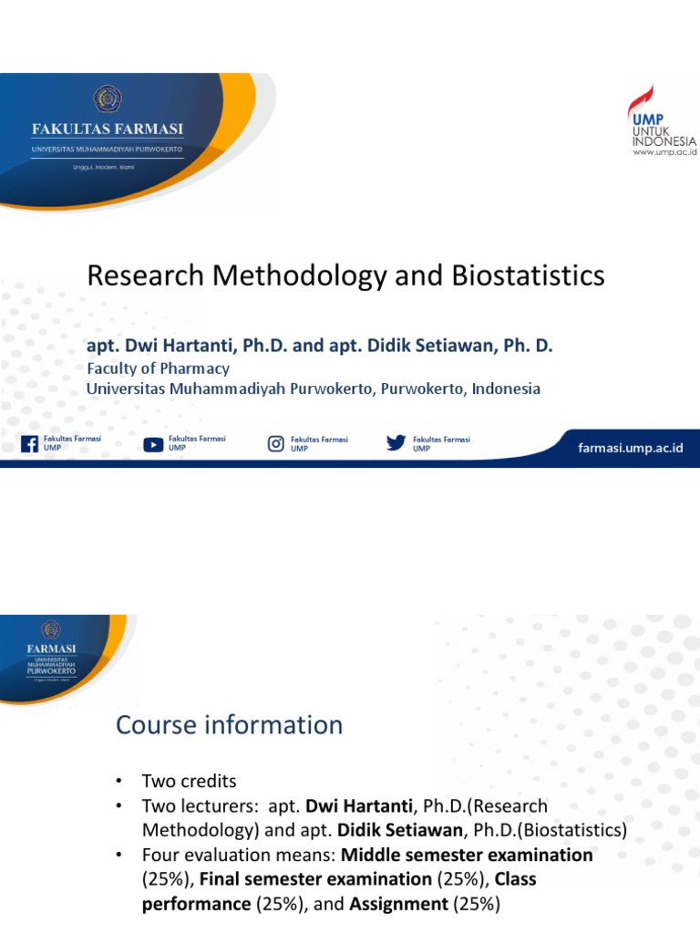 Topik 1 Research Methodology And Statistics Introduction Pdf