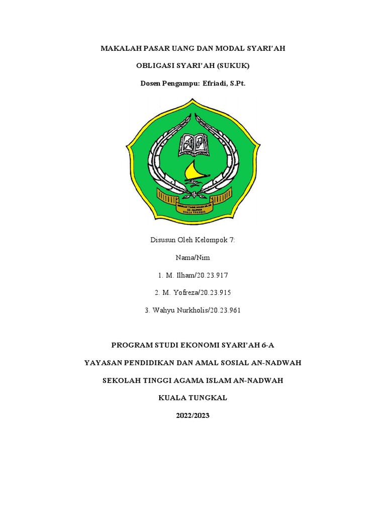 Makalah Pak Efriadi Kelompok 7 | PDF | Pengelolaan Keuangan & Uang