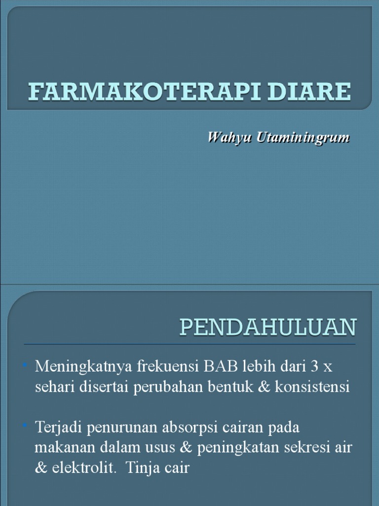 Farmakoterapi Diare | PDF