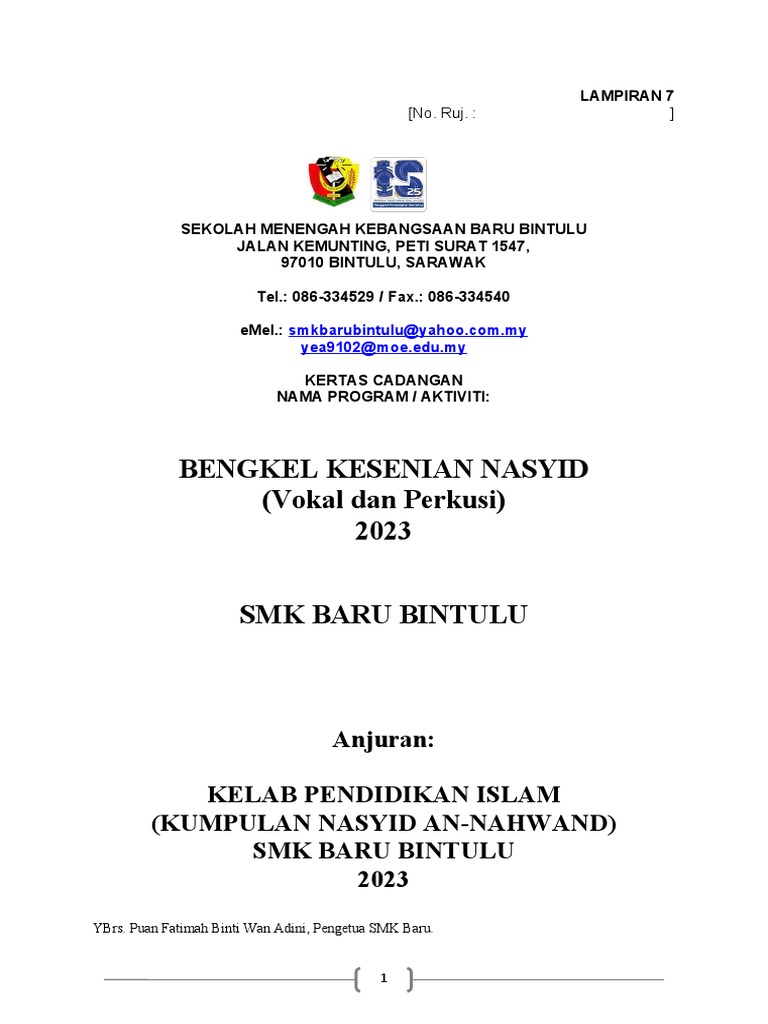 Bengkel Muzik Invo SMKBB 2023 (Edited) | PDF