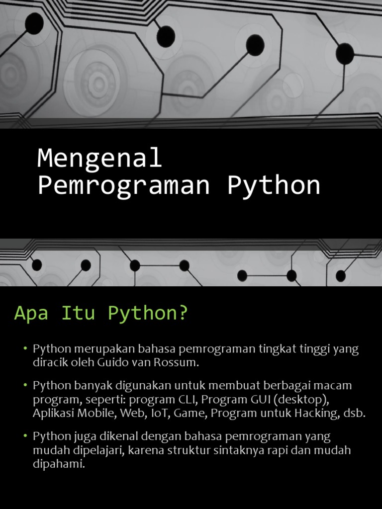 Mengenal Pemrograman Python 1 | PDF