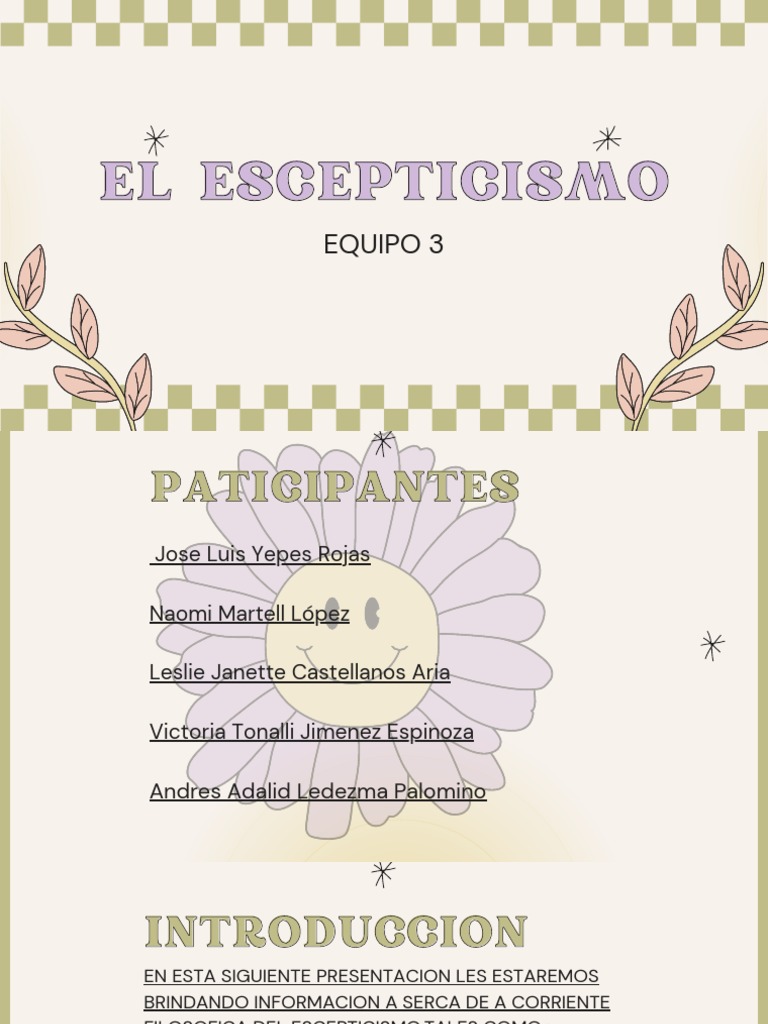 El Escepticismo | PDF | Escepticismo | Verdad