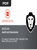 ACCA AAA Notes by Alan Biju Palak PDF | PDF | Financial Audit | Money ...