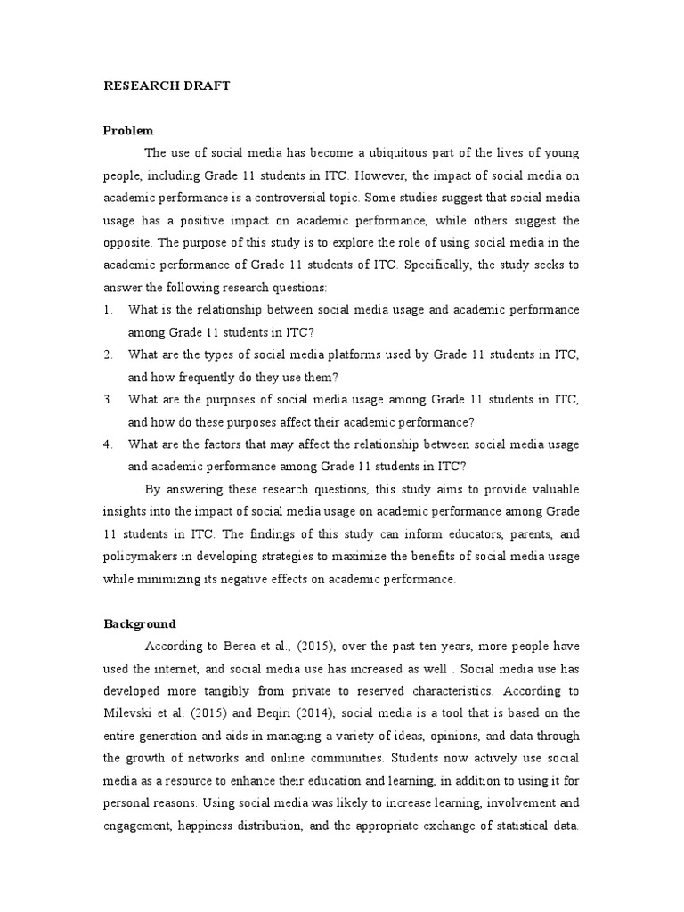 Research Draft | PDF | Social Media | Popular Culture & Media Studies