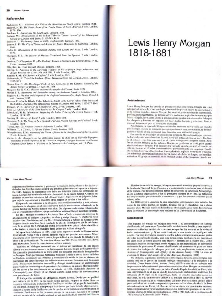 Morgan, L. [1877]. La Sociedad Antigua | PDF