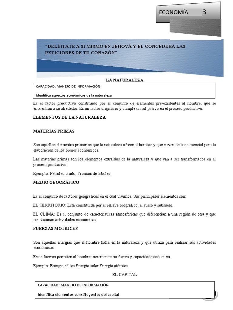 Economia Tercero | PDF