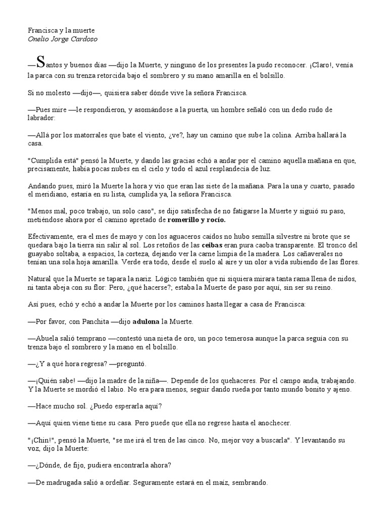 Francisca y La Muerte | PDF