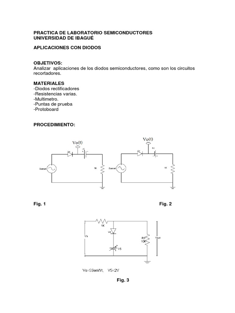 Circuitos Recortadores - Lab | PDF