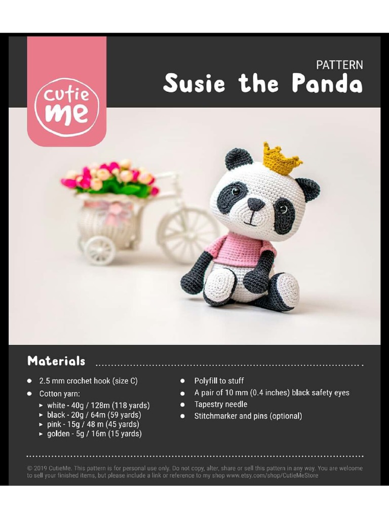 Cutie Me - Susie The Panda | PDF