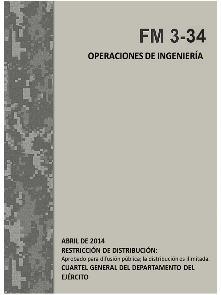 FM 3-34 (2 Apr 2014) Operaciones de Ingenieria | PDF | Batallón | Militar