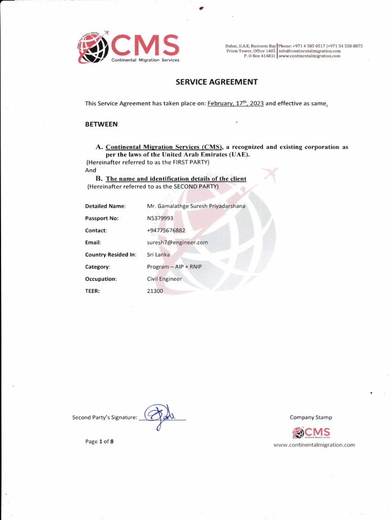 Agreement Scanned | PDF | Business