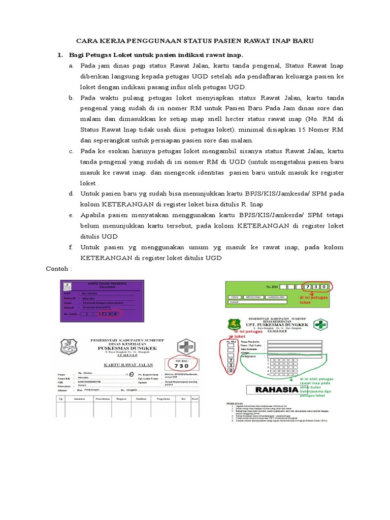 Prosedur Status Pasien Rawat Inap | PDF