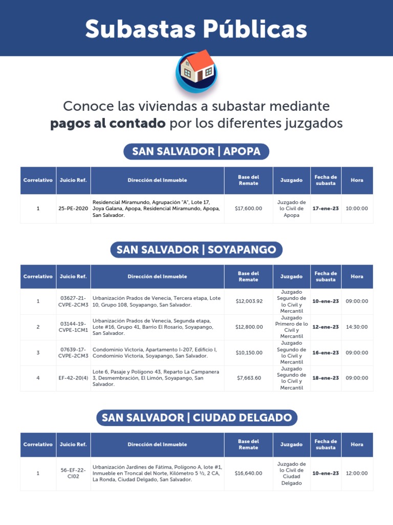 SUBASTAS PUBLICAS Final | PDF