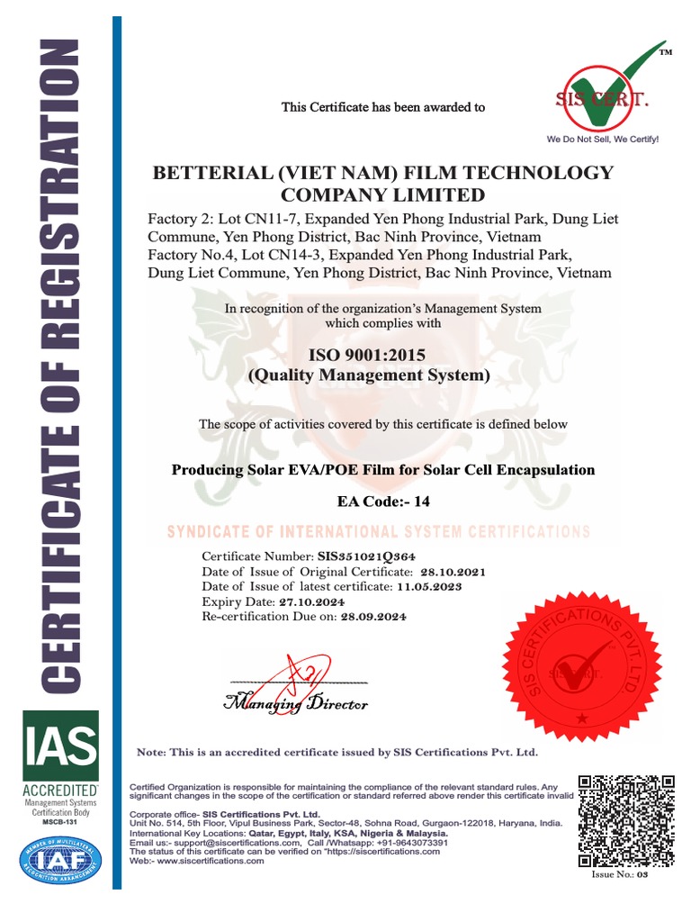 Certificate | PDF | Business | Regulation