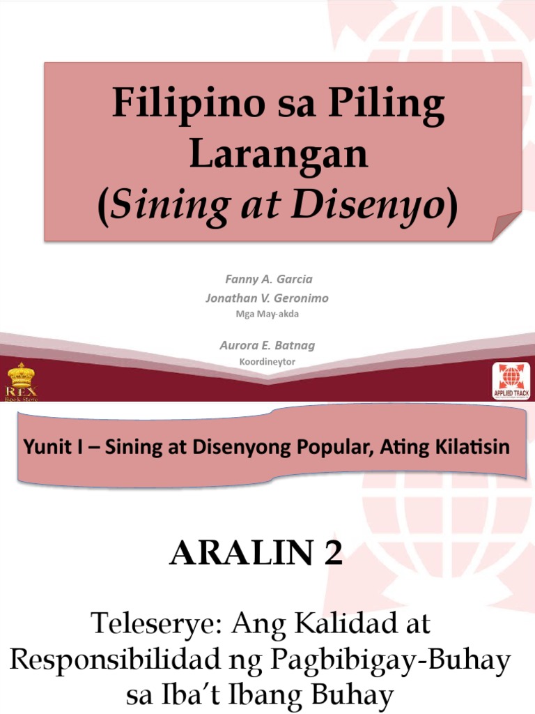 2 Teleserye Ang Kalidad at Responsibilidad NG Pagbibigay-Buhay Sa Iba't ...