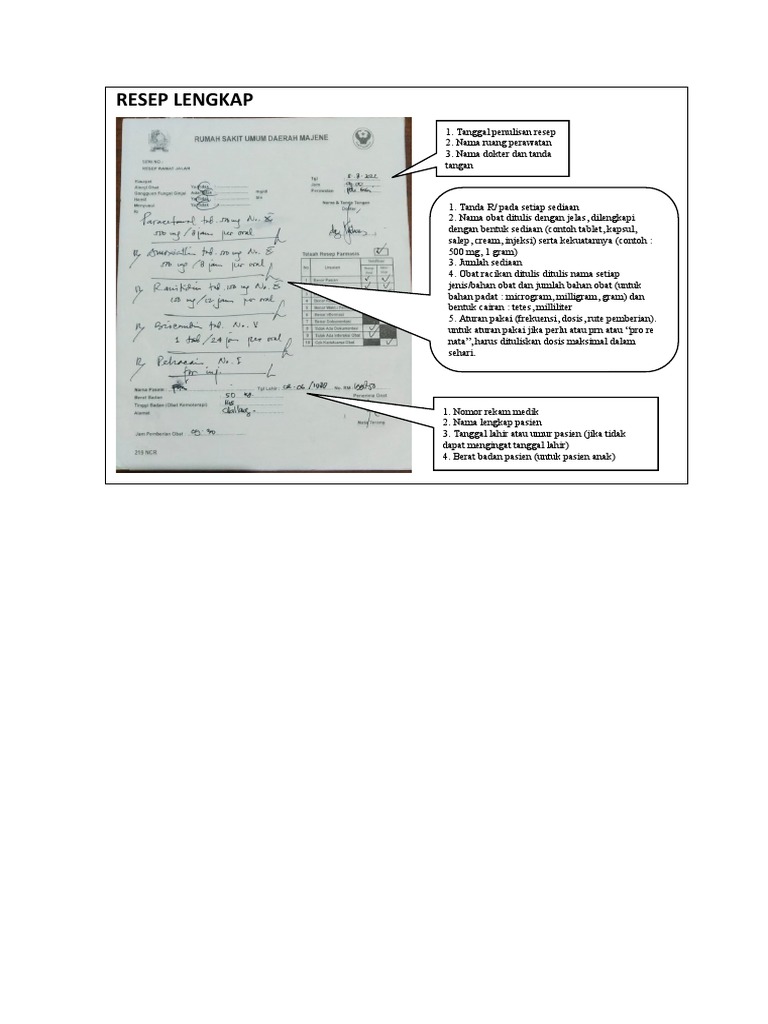 Contoh Resep Lengkap | PDF