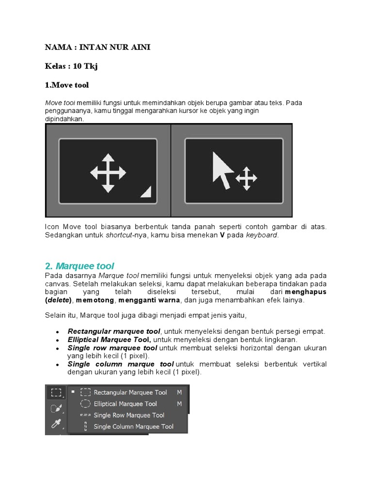 5 Tools Photoshop Dan Fungsinya | PDF