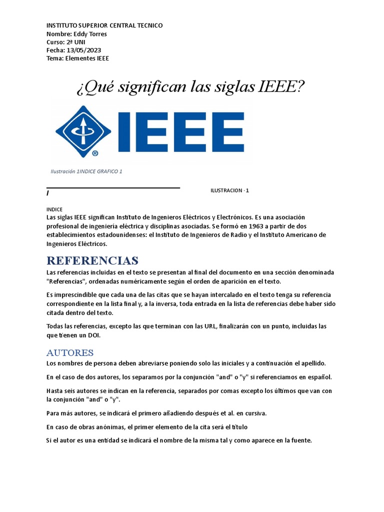 Qué Significan Las Siglas IEEE | PDF | Informática