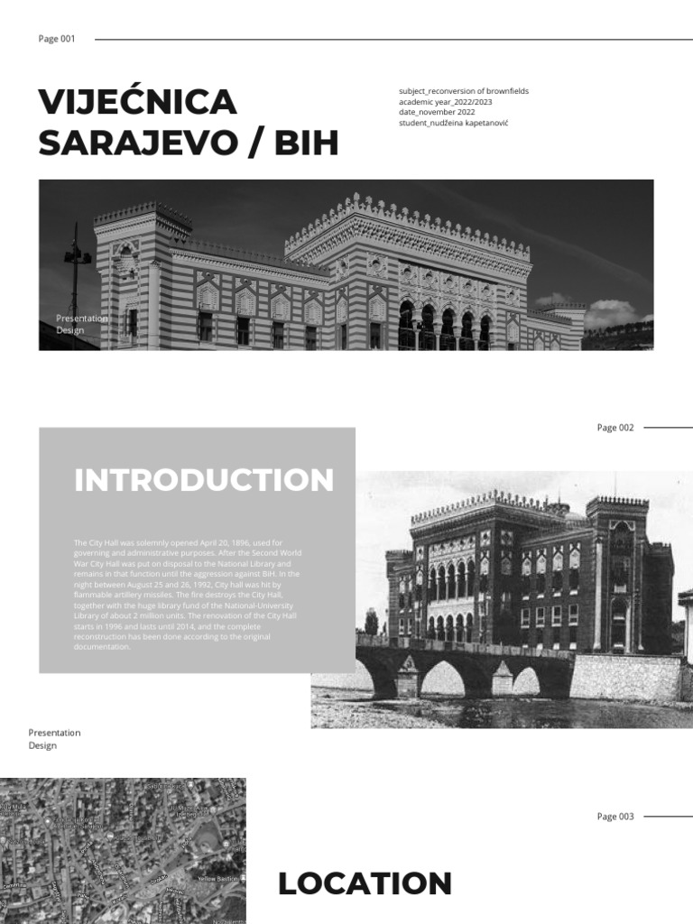 Vijećnica Sarajevo Bih | PDF | Dome | Roof
