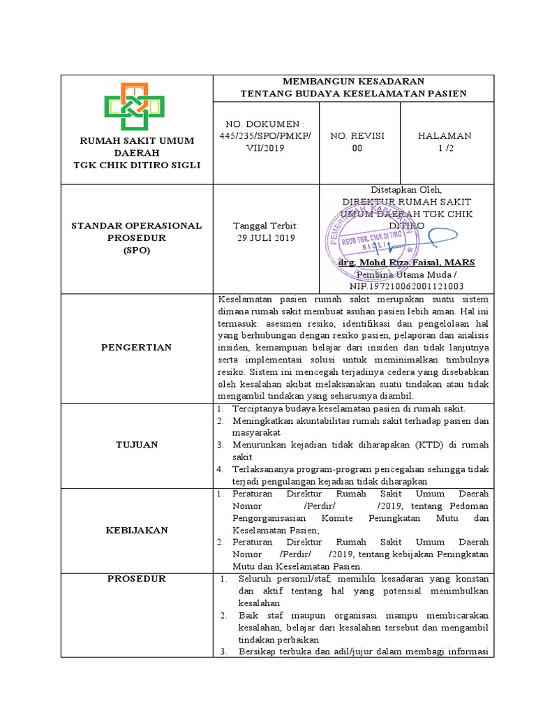 Spo Membangun Kesadaran (TCD) | PDF
