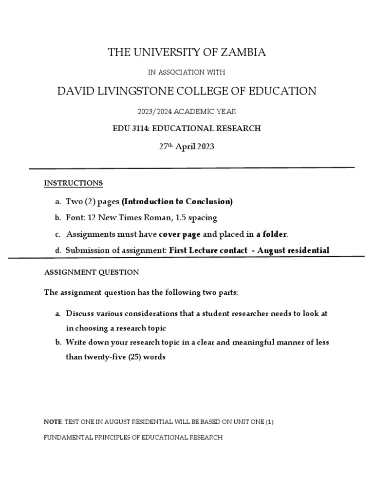 Educational Research Topic Selection Guide | PDF