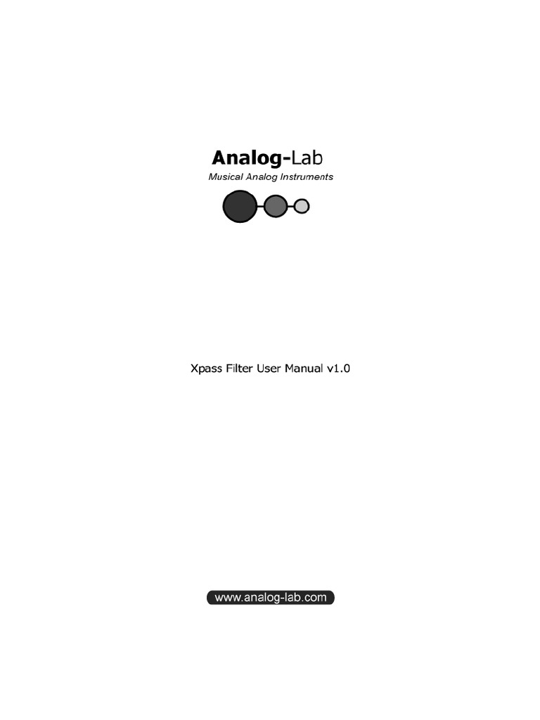 Analoglab Xpass Om | PDF