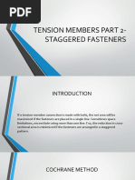 Tension Members - Staggered Fasteners | PDF | Screw | Angle