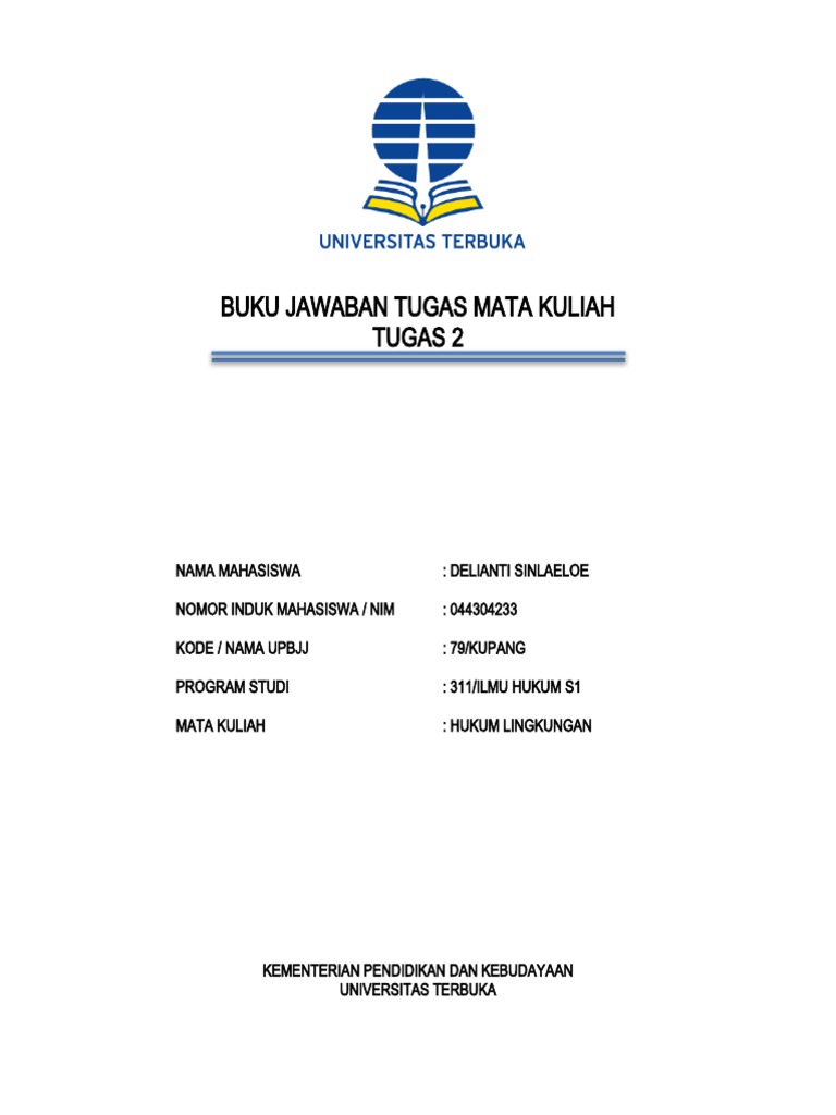 Tugas 2 Hukum Lingkungan | PDF | Hukum