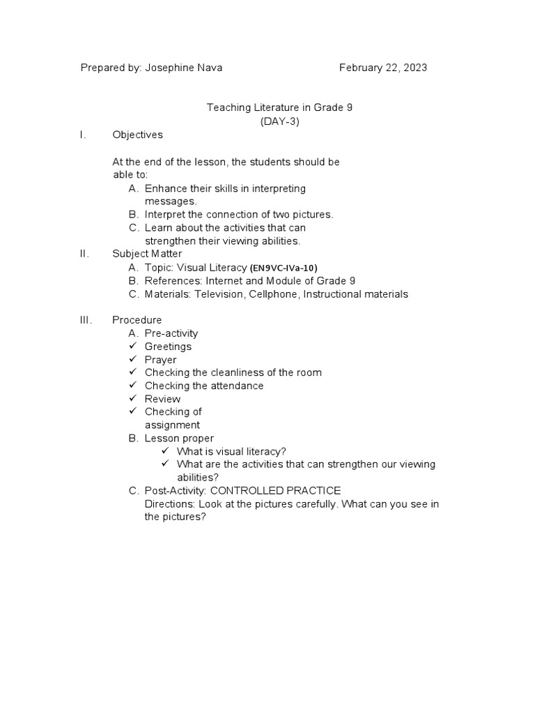 DLP 20-25 | PDF | Literacy | Teachers