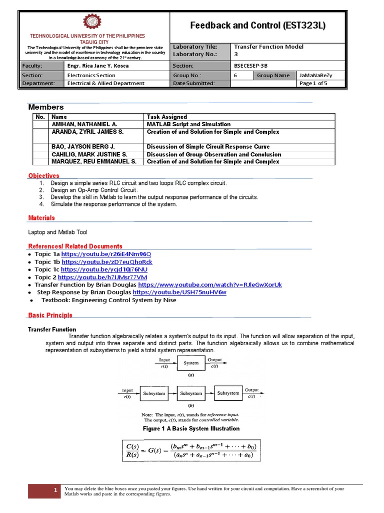 Modeling Series Rlc Circuits And Analyzing Output Response Curves Using