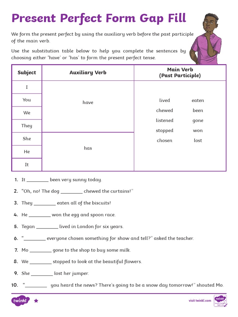 Present Perfect Tense Practice | PDF