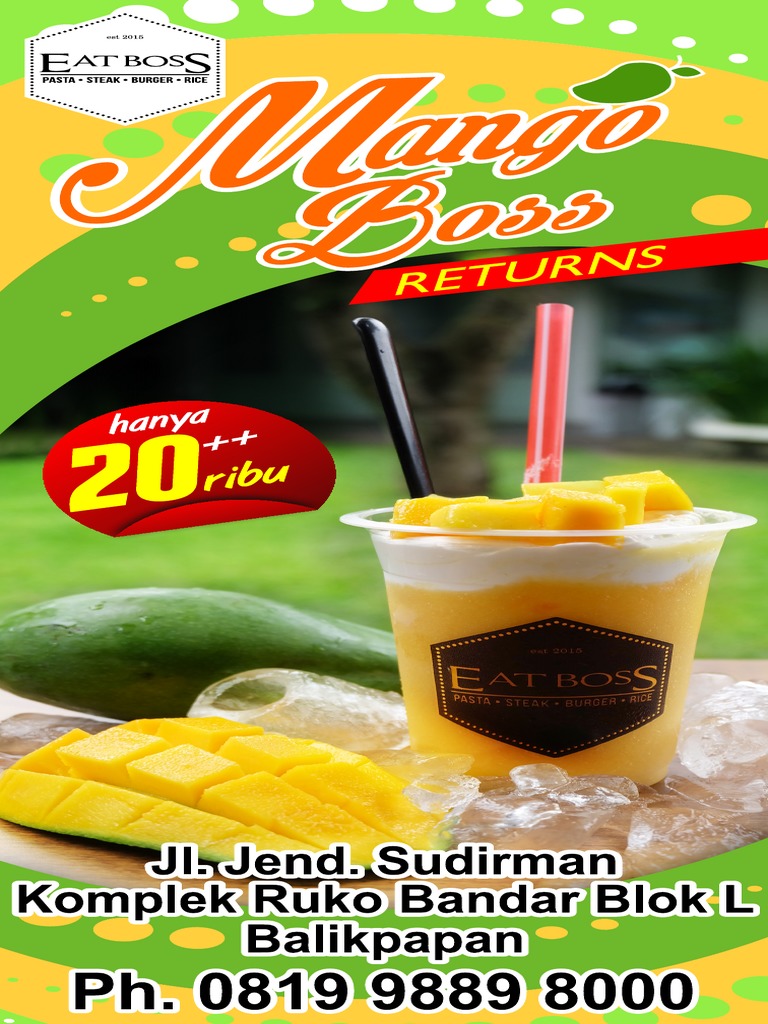 banner mango boss 60 cm x 160 cm 2018 Balikpapan | PDF