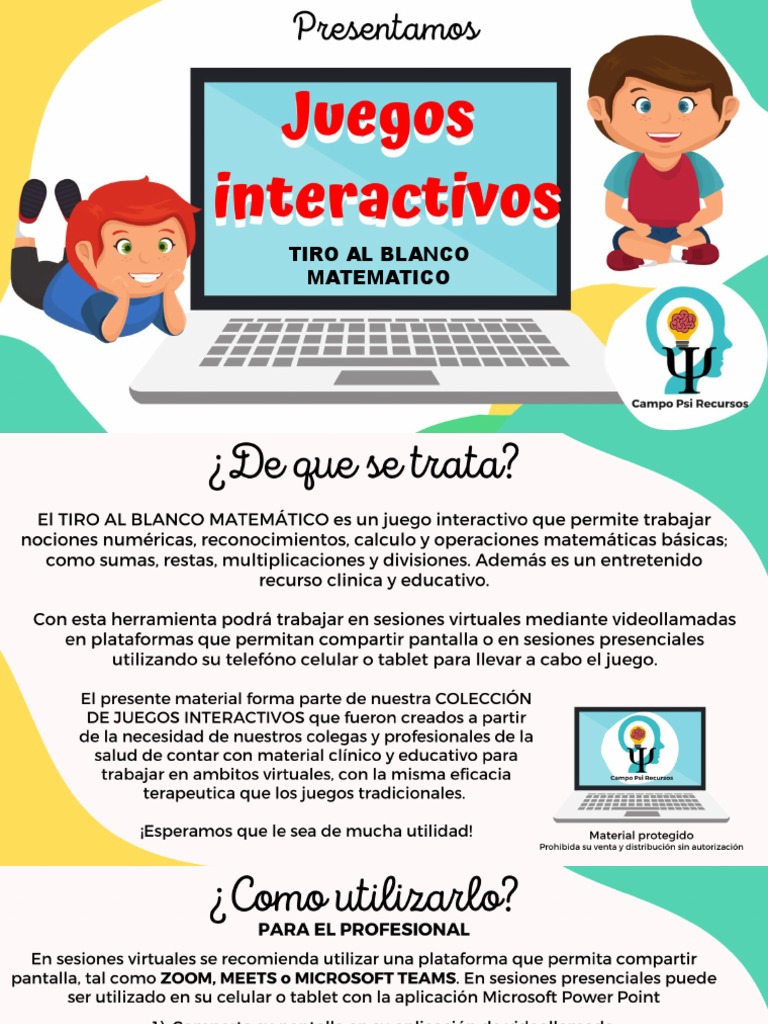 Actividades de Tiro al Blanco Matemático | PDF