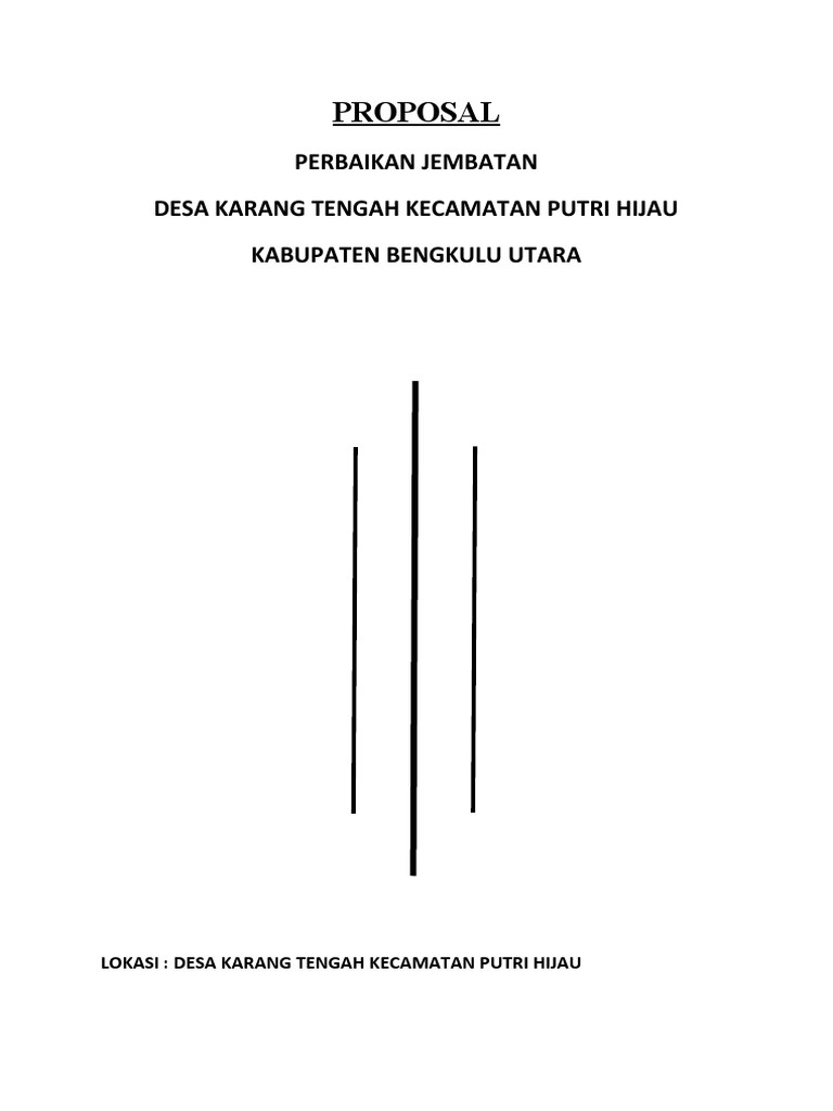 Proposal Perbaikan Jembatan Karang Tengah | PDF