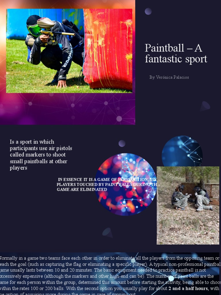 Paintball - A Fantastic Sport: by Verónica Palacios | PDF | Equipment ...