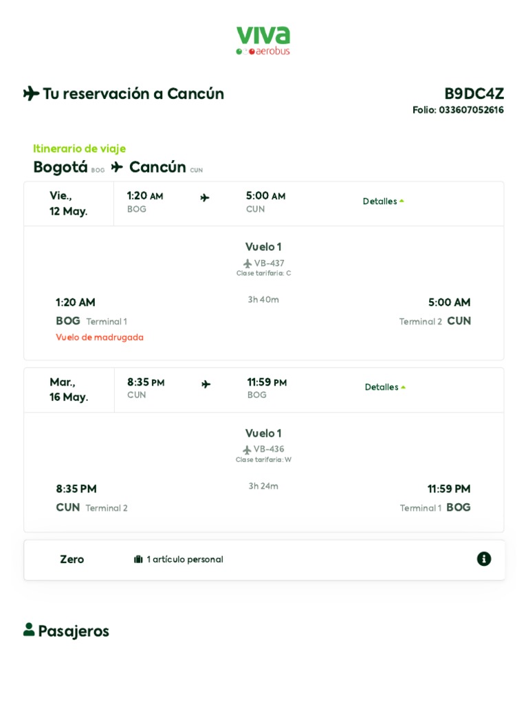 Administrar Mi Reserva - Viva Aerobus | PDF | Aeropuerto | Aviación
