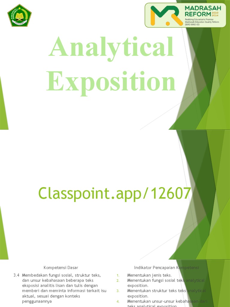 Analytical Exposition | PDF