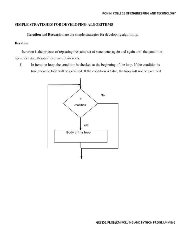 Simple Algorithm | PDF | Control Flow | Iteration