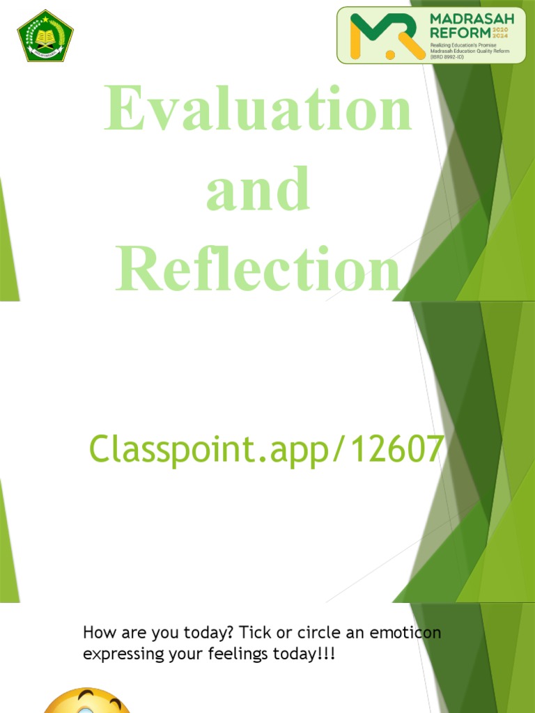 Reflection With Classpoint | PDF