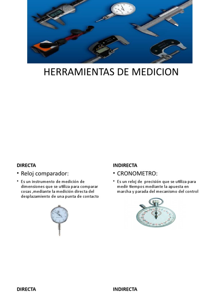 Herramientas de Medición Directa | PDF