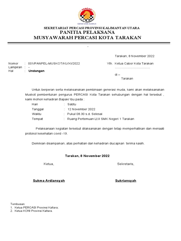 Undangan Raker - 080019 | PDF