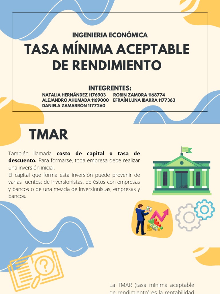 Ingenieria Económica: Tasa Mínima Aceptable de Rendimiento | PDF
