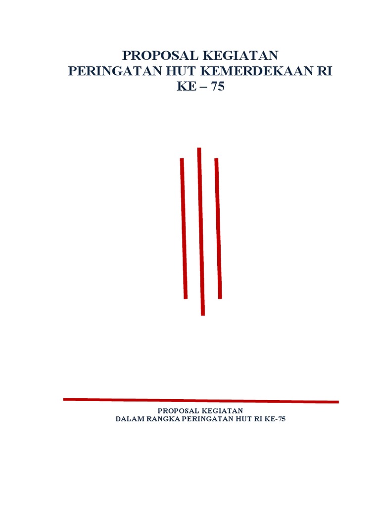 Proposal Kegiatan HUT RI | PDF