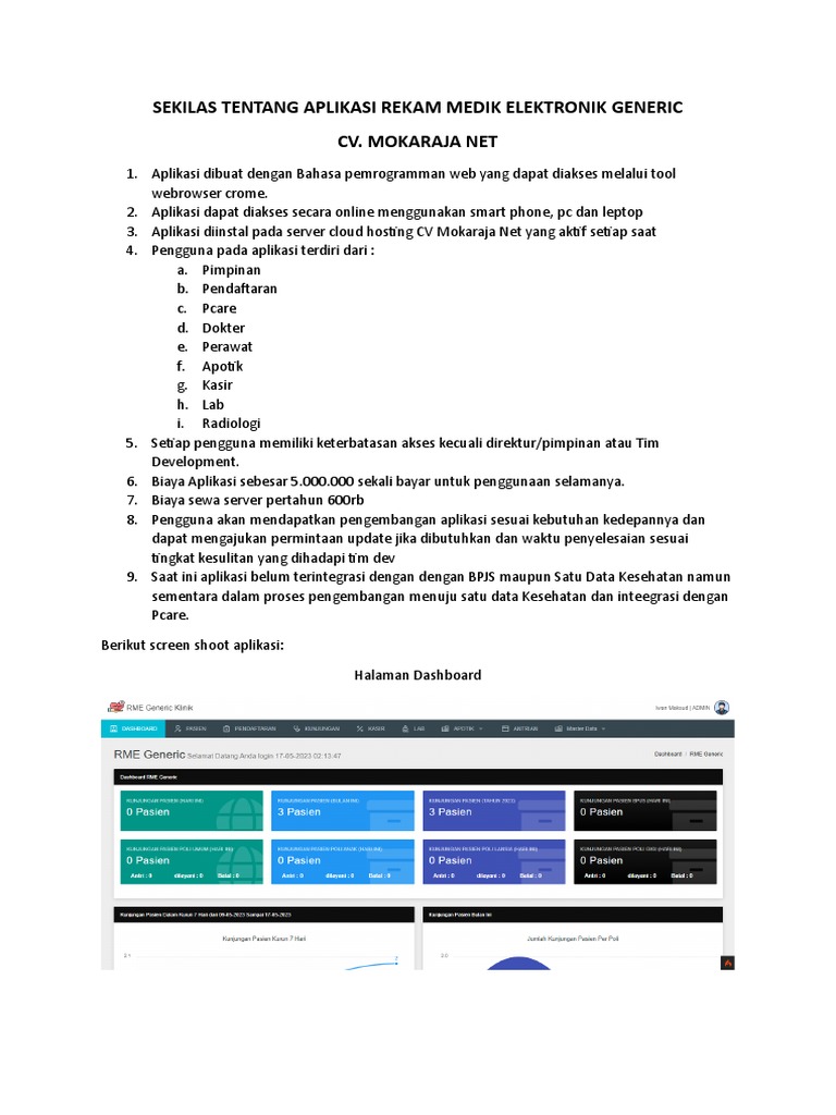 Sekilas Tentang Aplikasi Rekam Medik Elektronik Generic | PDF