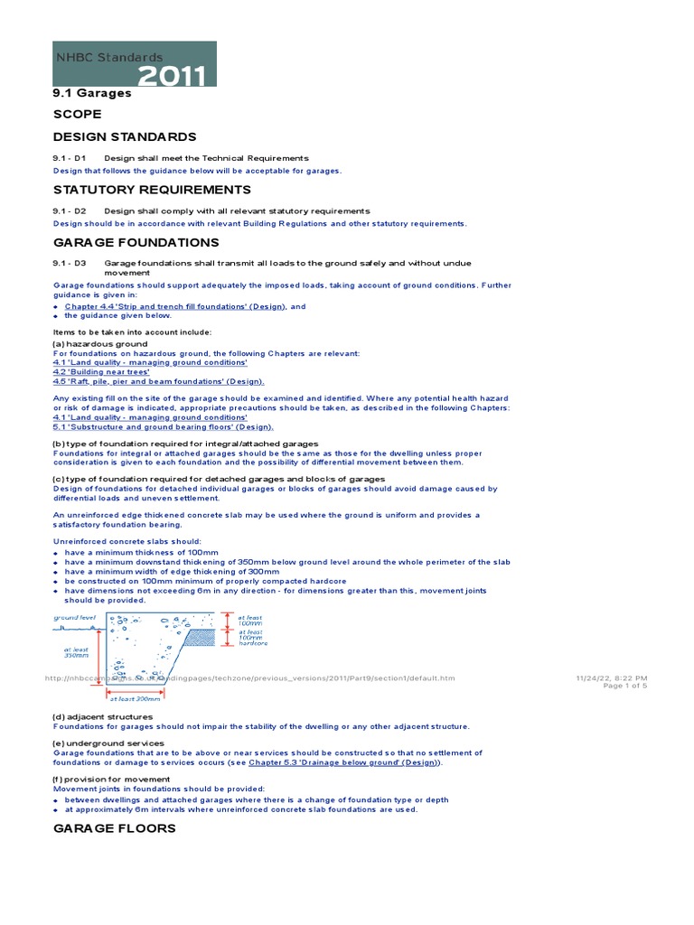 NHBC Garage Design Standards | PDF | Technology & Engineering