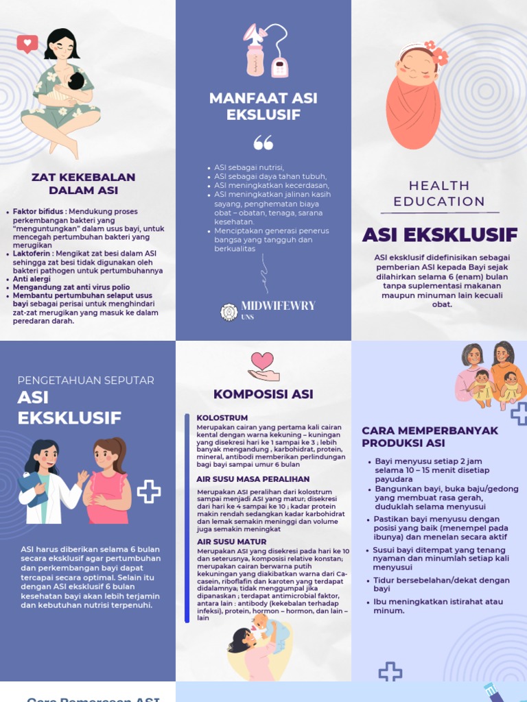 Leaflet Penkes ASI eksklusif_Kelas E | PDF