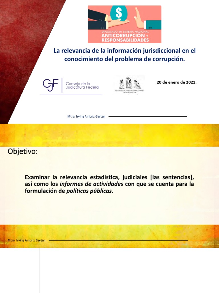 La Relevancia de La Información Jurisdiccional IRVING AMBRIZ GAYTÁN ...