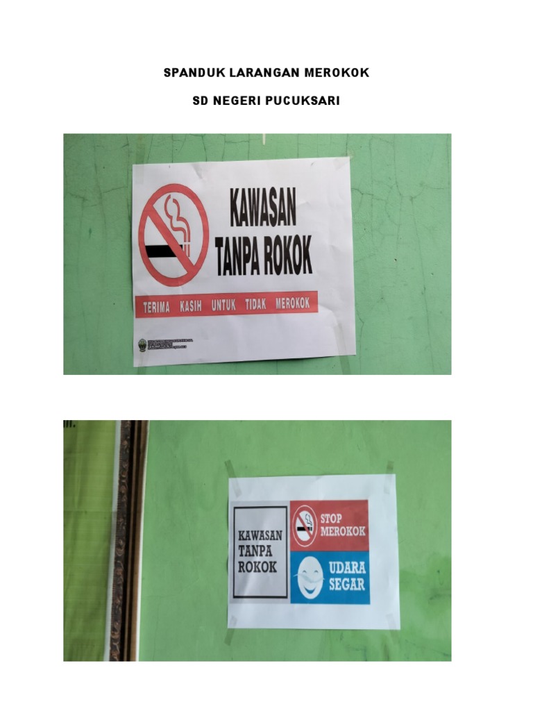 SPANDUK LARANGAN ROKOK-sdn Pucuksari | PDF