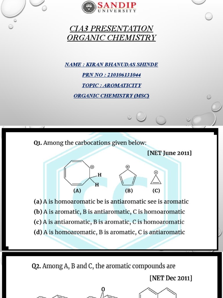 Presentation of Aromaticity | PDF | Law | Science & Mathematics