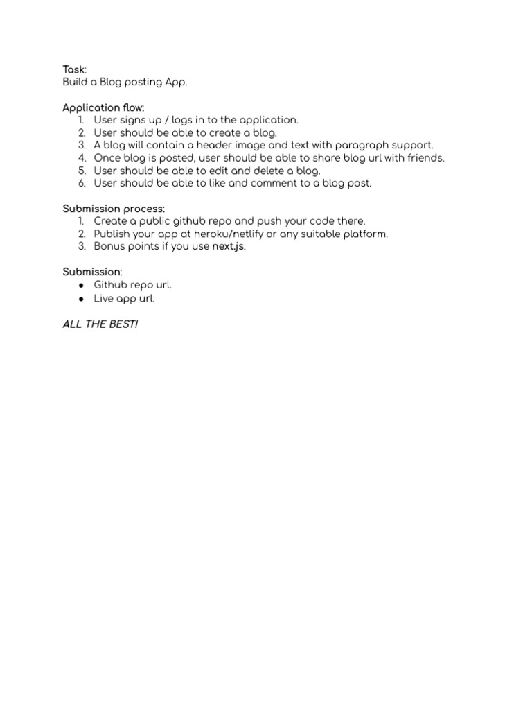 React Js Demo Task | PDF